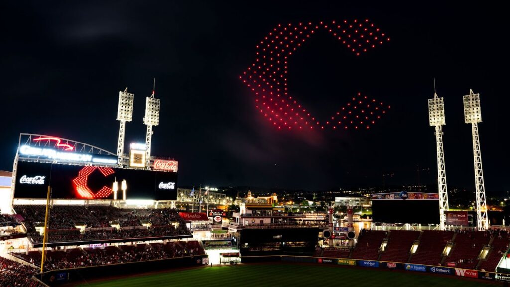 Cincinnati Reds City Connect drone and fireworks show – MLB Journal